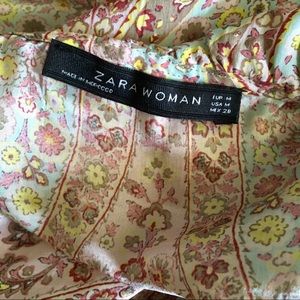 Zara | Dresses | Zara Spring Silk Floral Dress | Poshmark